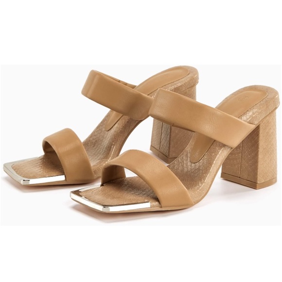 Amazon | Shoes | Coutgo Square Open Toe Heels Sandals | Poshmark